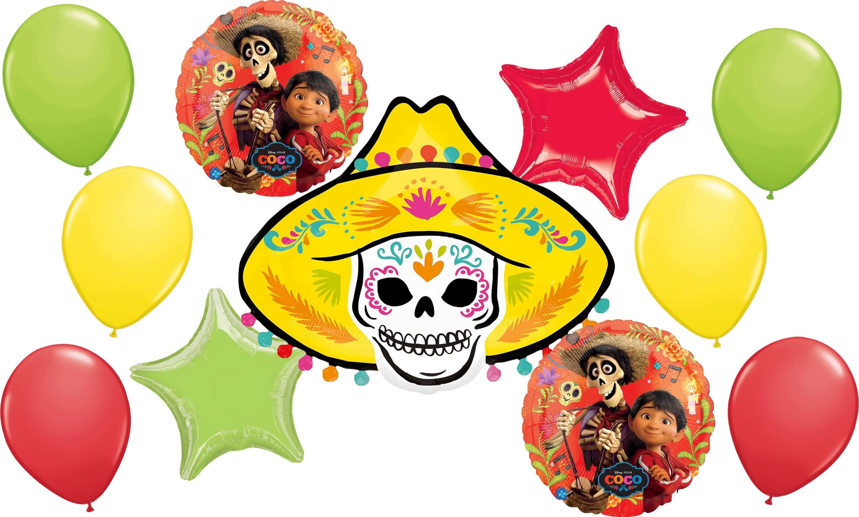 Anagram Coco Birthday Party Supplies 11pc Foil Balloon Bouquet ...