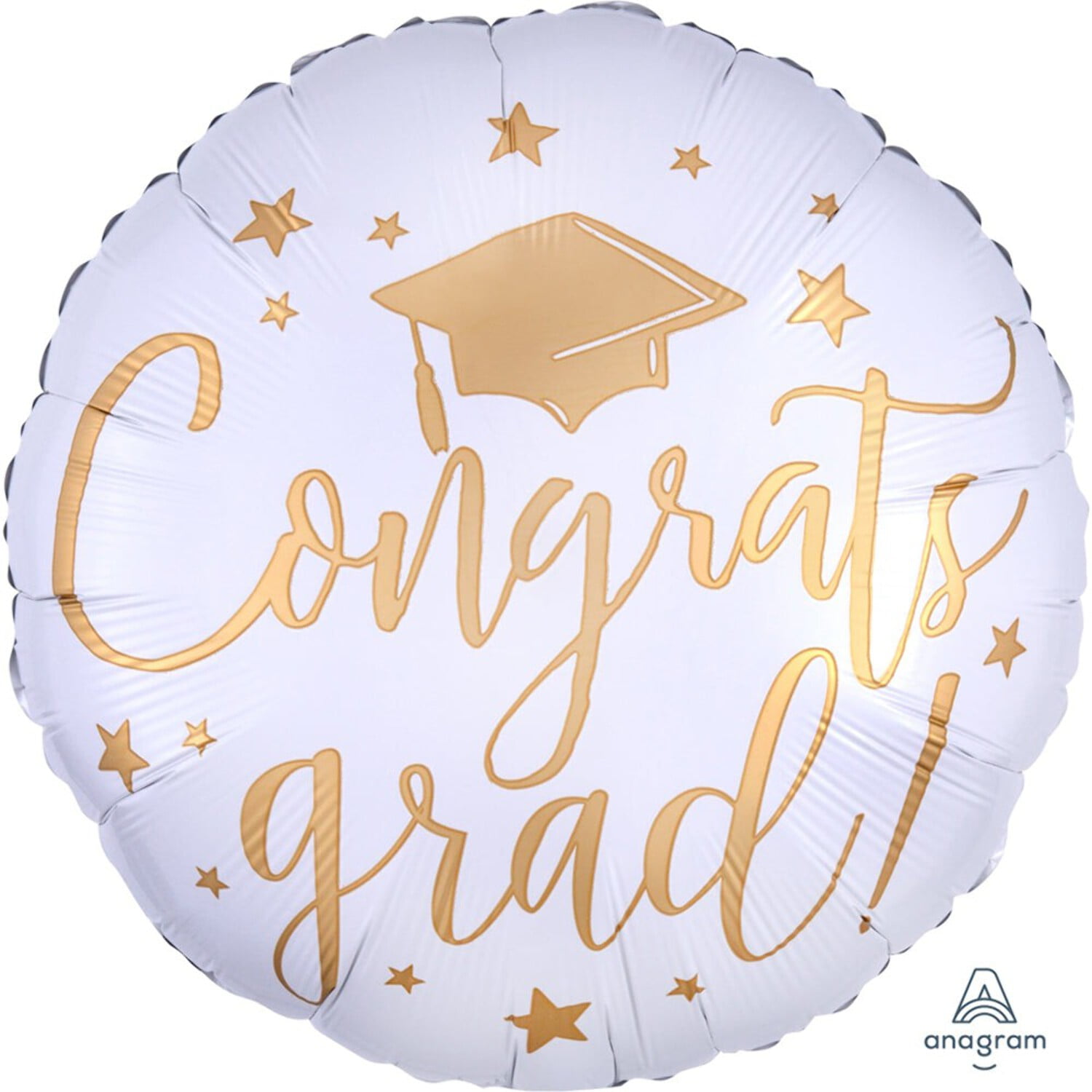 Anagram Congratulations Grad Stars Themed 18" Graduation Round Foil ...