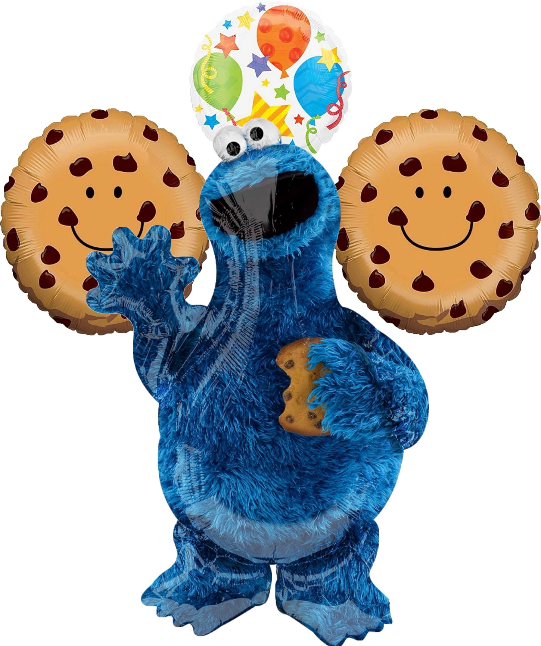 Anagram Cookie Monster FEV6 and 2 Chocolate Chip Cookies Birthday Party ...