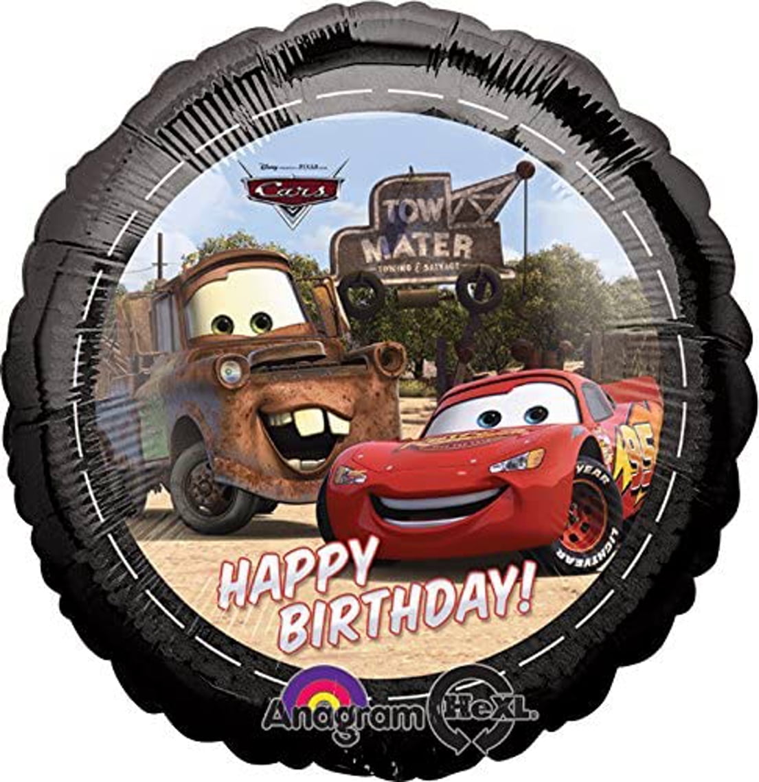 Disney Pixar Cars Party Decoration Theme - 18" Tow Mater Happy Birthday ...