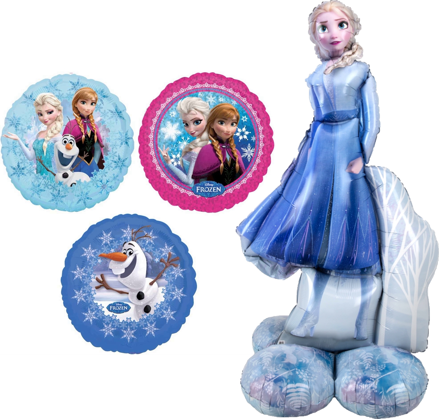 Frozen Happy Birthday Balloon with Anna Elsa Princess 17" Mylar Foil ...