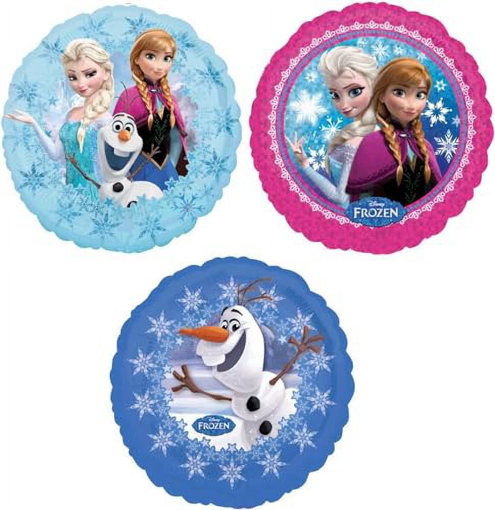 Frozen 6th Birthday Party Supplies Olaf, Elsa and Anna Balloon Bouquet ...