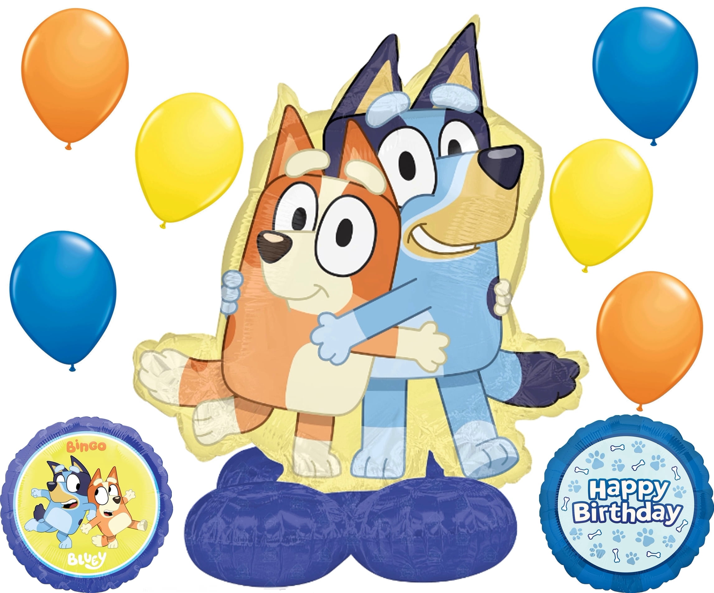 Anagram Giant 49" Bluey and Chilli Airloonz Birthday Party Supplies Air ...