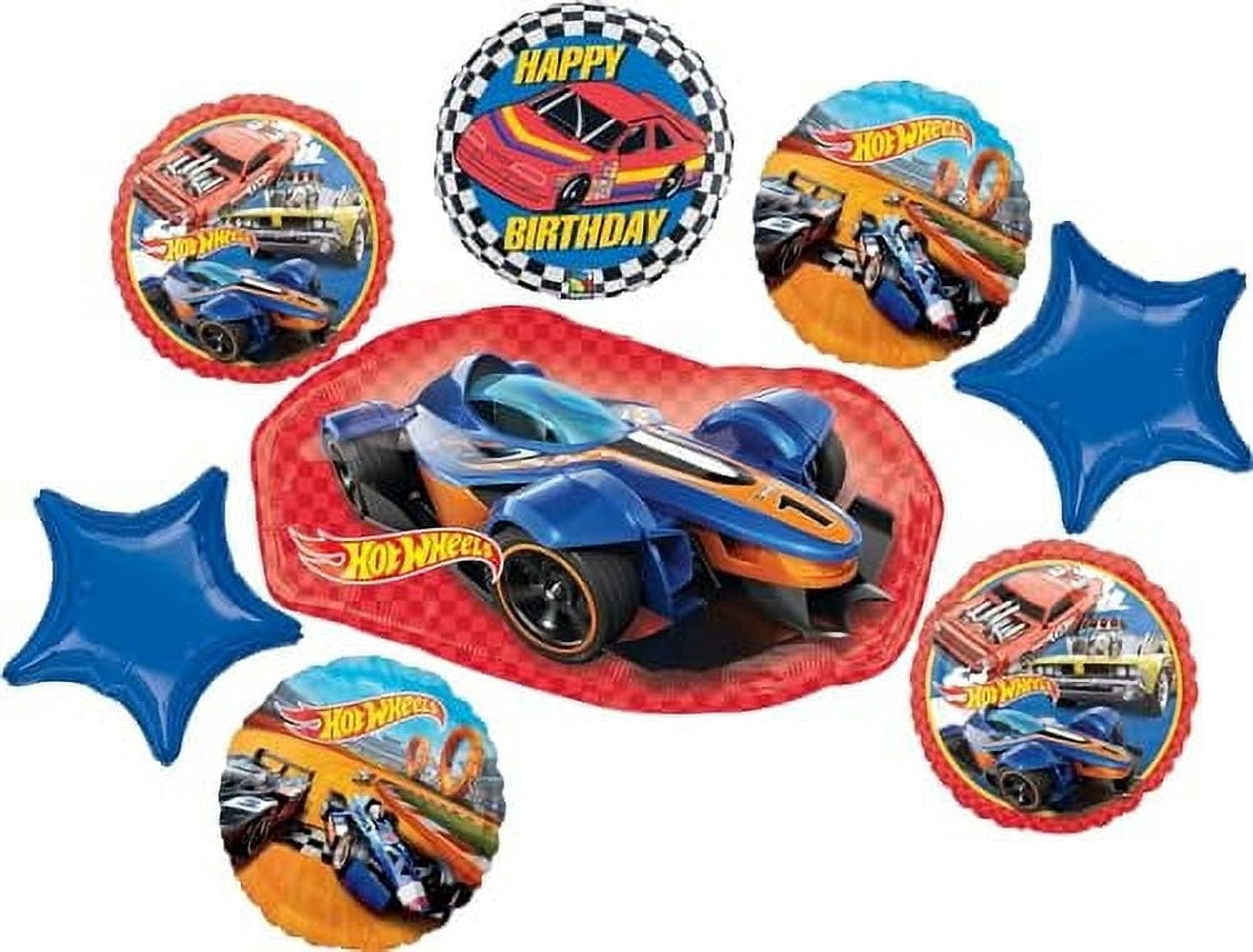 Anagram Hot Wheels 8 pc Birthday Party Balloon Bouquet Decorations ...
