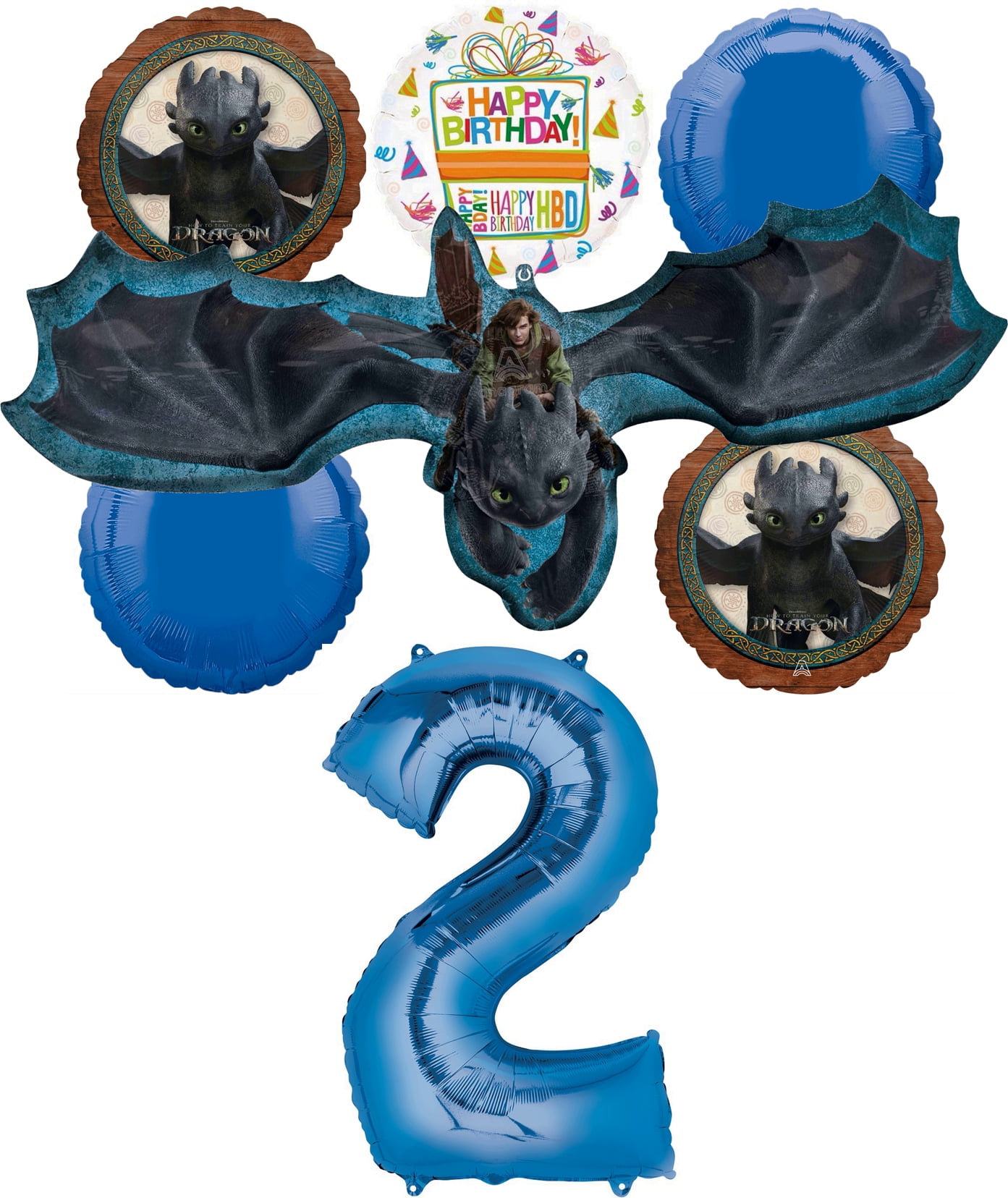 Anagram How to Train Your Dragon 2nd Birthday Party Supplies Hiccup and ...