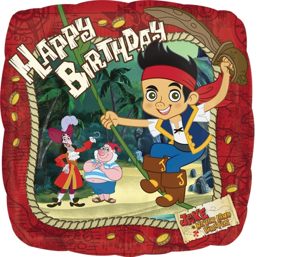 Anagram International 18" Jake and the Neverland Pirates Happy Birthday ...