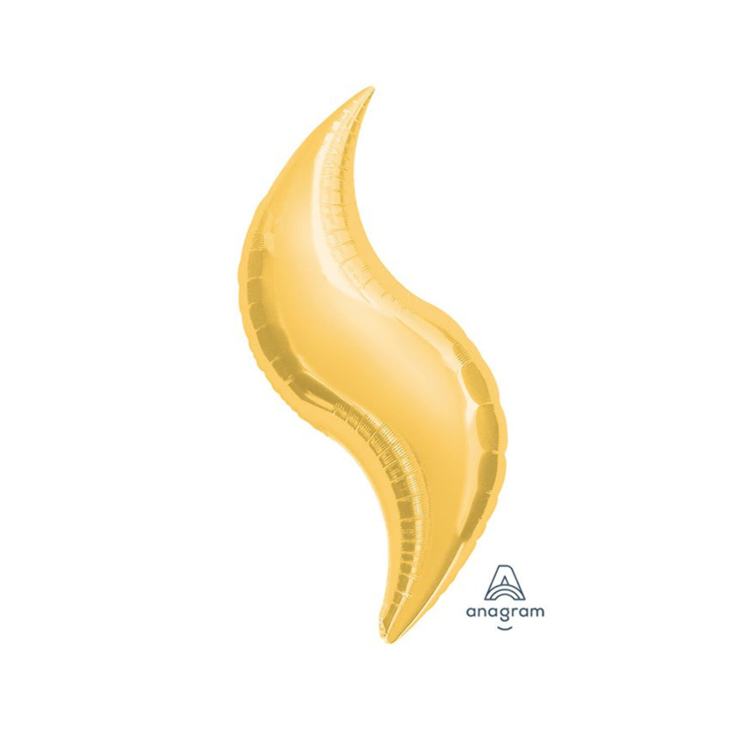 Anagram International Curve Shape-Flat-Balloon, 28", Gold [Gold, 28 ...