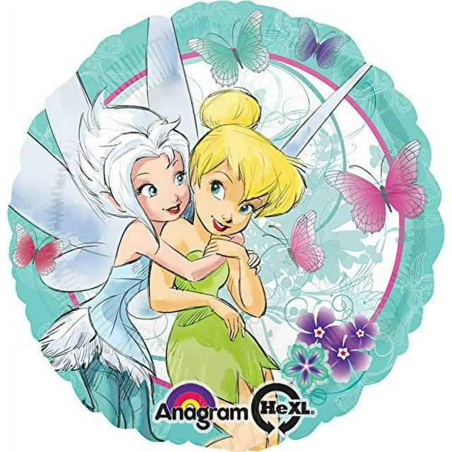 Anagram International Tinker Bell Fairies and Flowers Foil Balloon ...