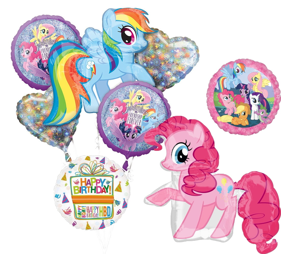Anagram MLP Birthday Party Supplies Pinkie Pie and Rainbow Dash Balloon ...