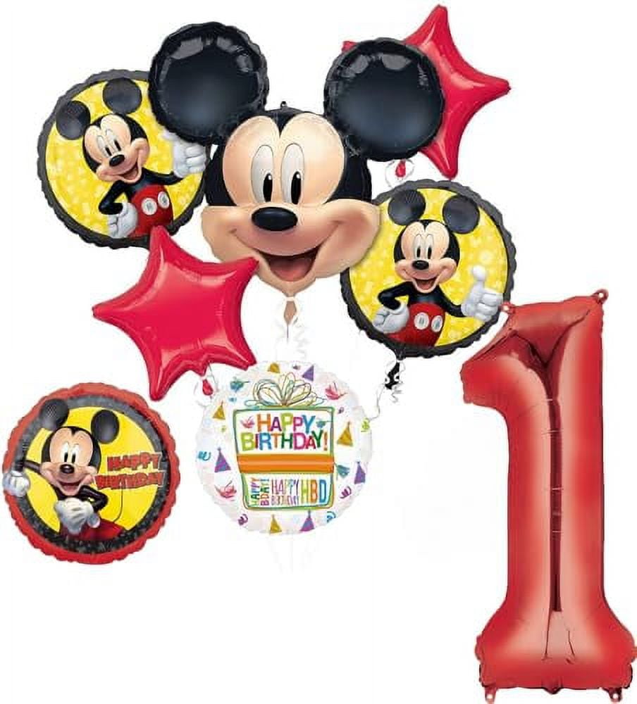 Anagram Mickey Mouse Forever 1st Birthday Party Supplies Balloon ...