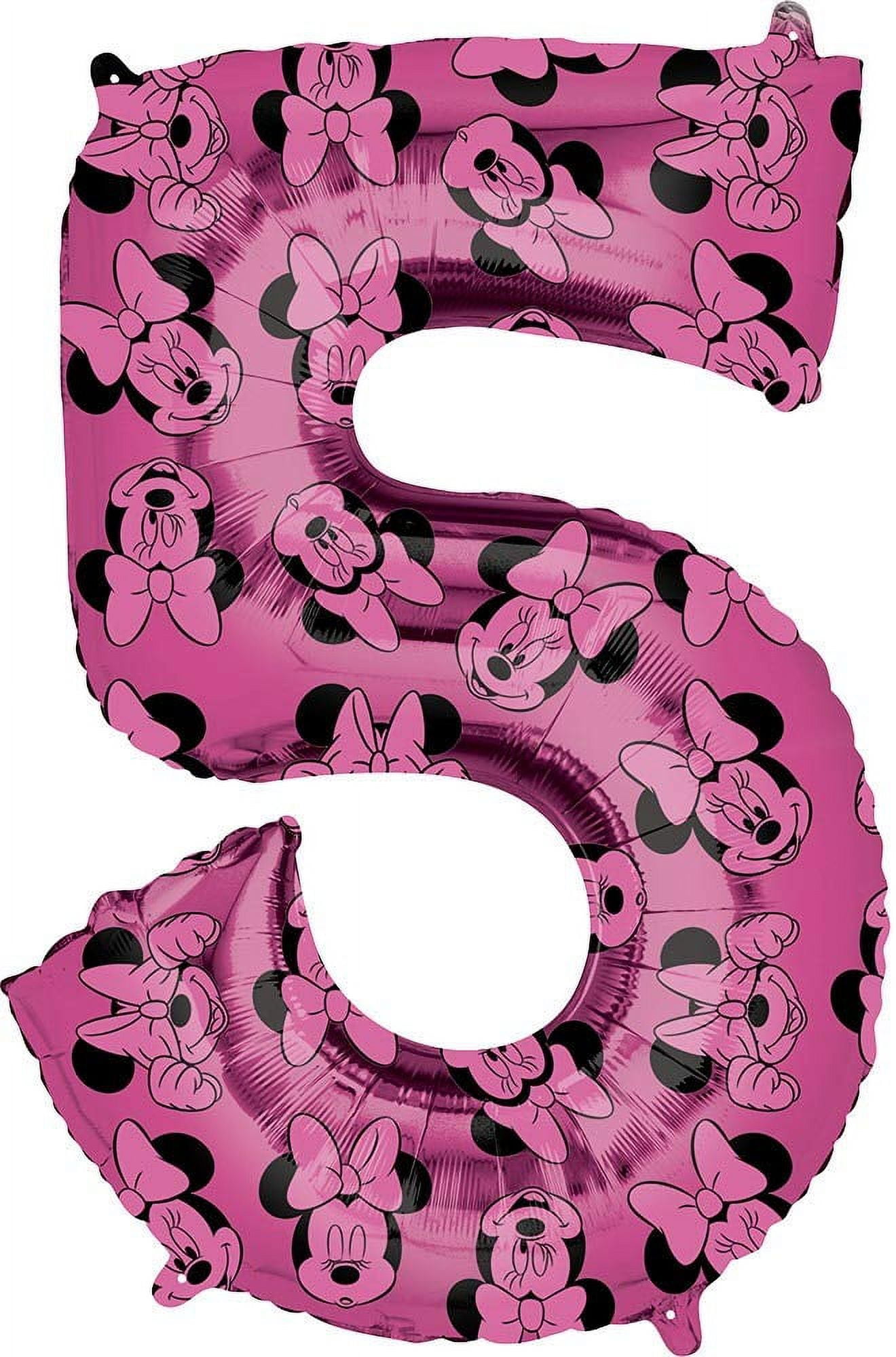 Anagram Minnie Mouse 5th #5 Fifth Pink Birthday Forever 34" Mylar ...