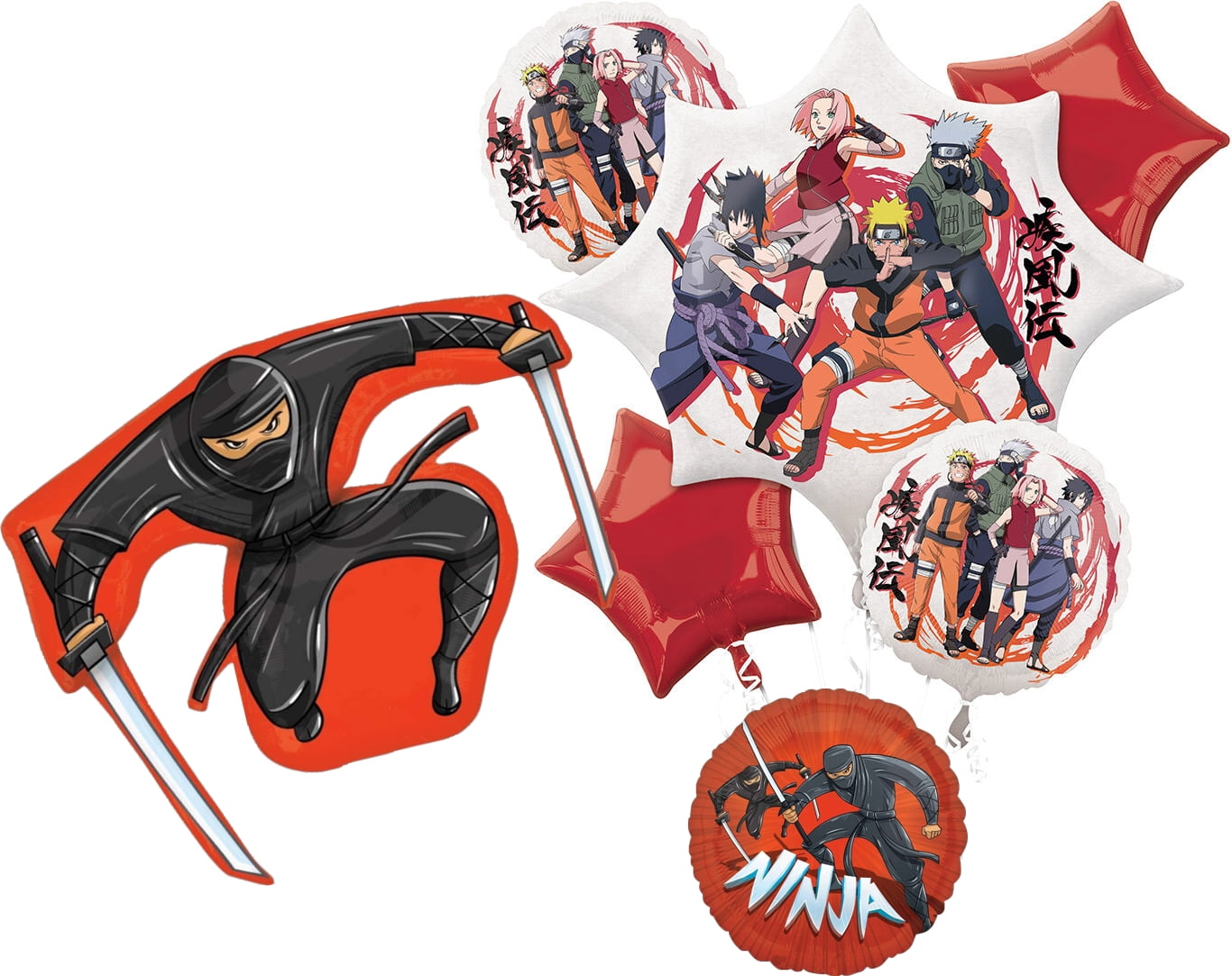 Anagram Naruto Ninja Birthday Party Supplies Balloon Bouquet ...