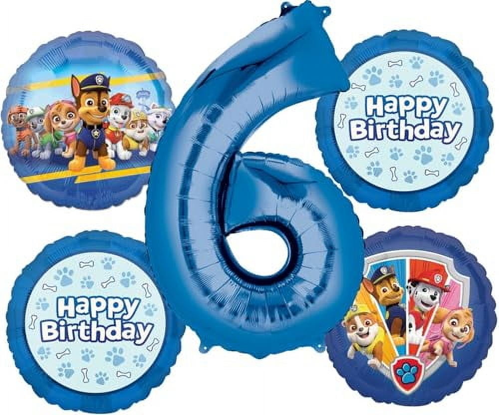 Anagram Paw Pups on Patrol 6th Birthday Party Supplies Chase Marshall ...