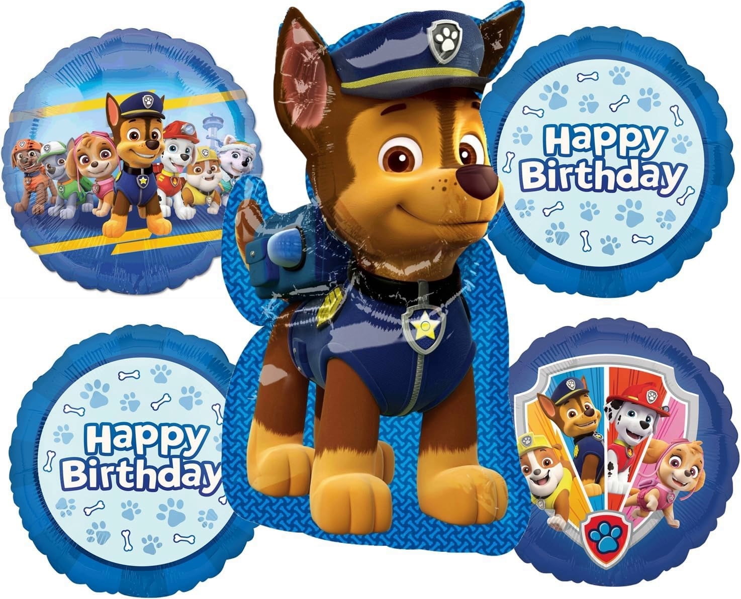 Anagram Paw Pups on Patrol Birthday Party Supplies Chase and friends ...