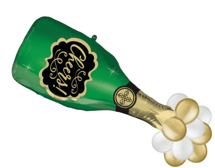 Anagram Personalizable Latex-Accented Supershape Champagne Bottle ...