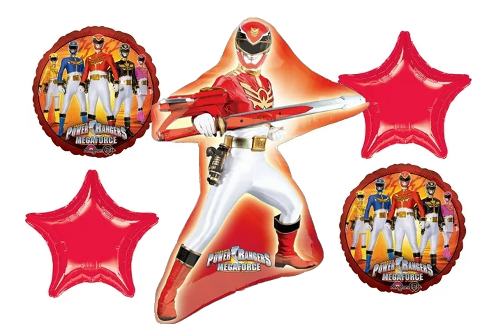 Anagram Power Rangers Megaforce Balloon Bouquet, Multicolored - Walmart.com