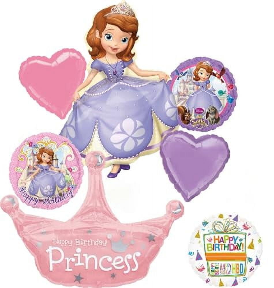 Anagram Princess Sofia the First Birthday Party Supplies Crown Balloon Bouquet Decorations ...