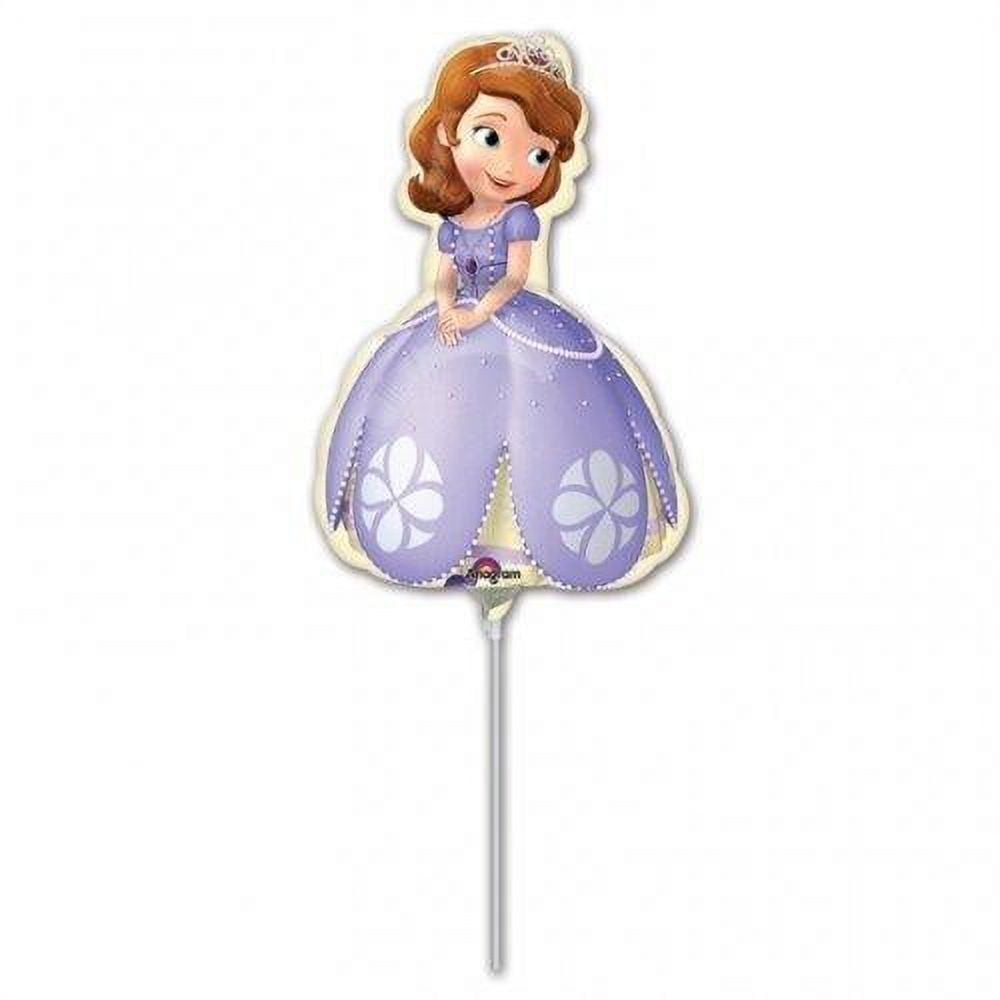 Anagram Sofia The First Pose Mini Shape 14" Foil Balloon, Purple - Walmart Business Supplies