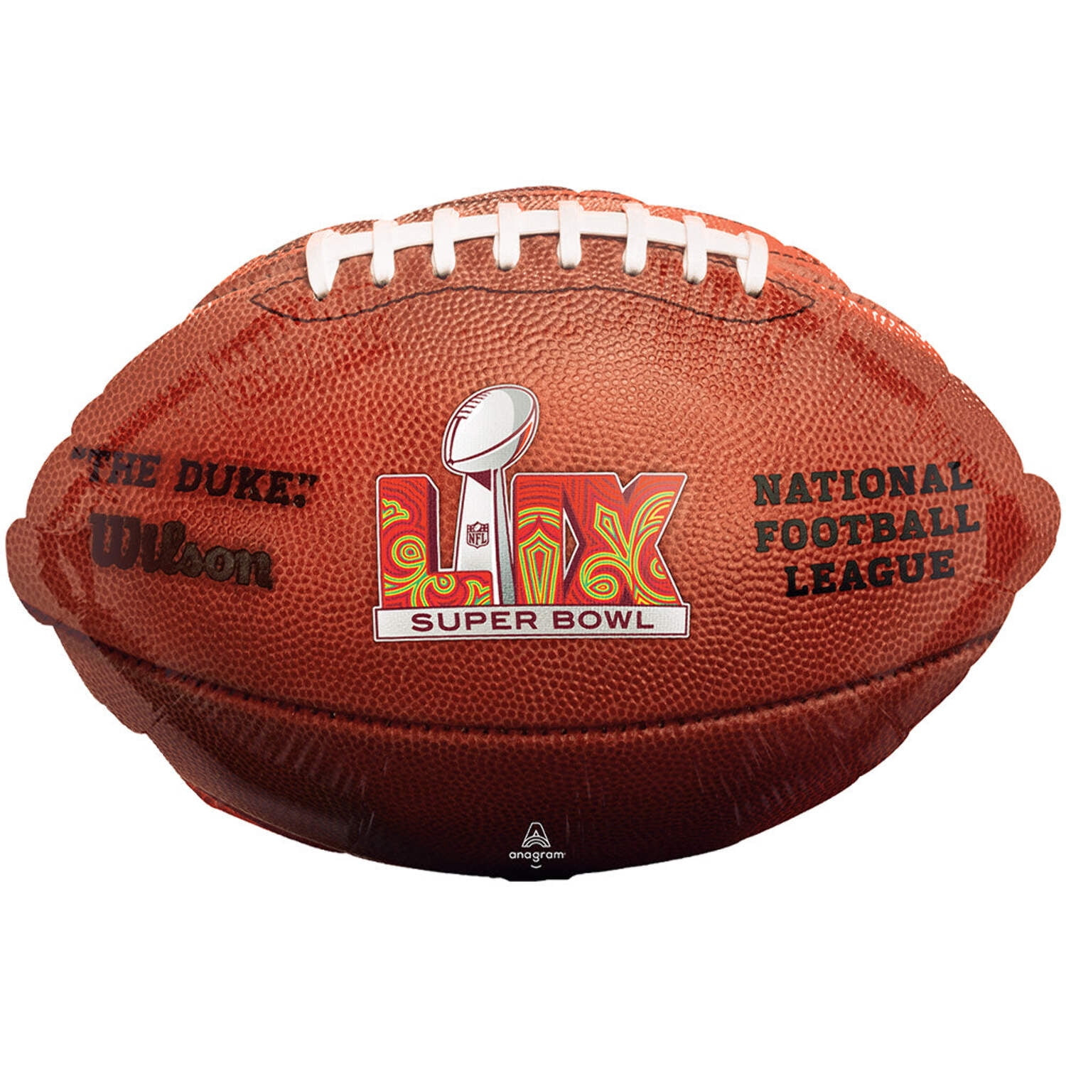 Anagram Super Bowl LIX 59 2025 Party Brown 19IN Football Standard Shape ...