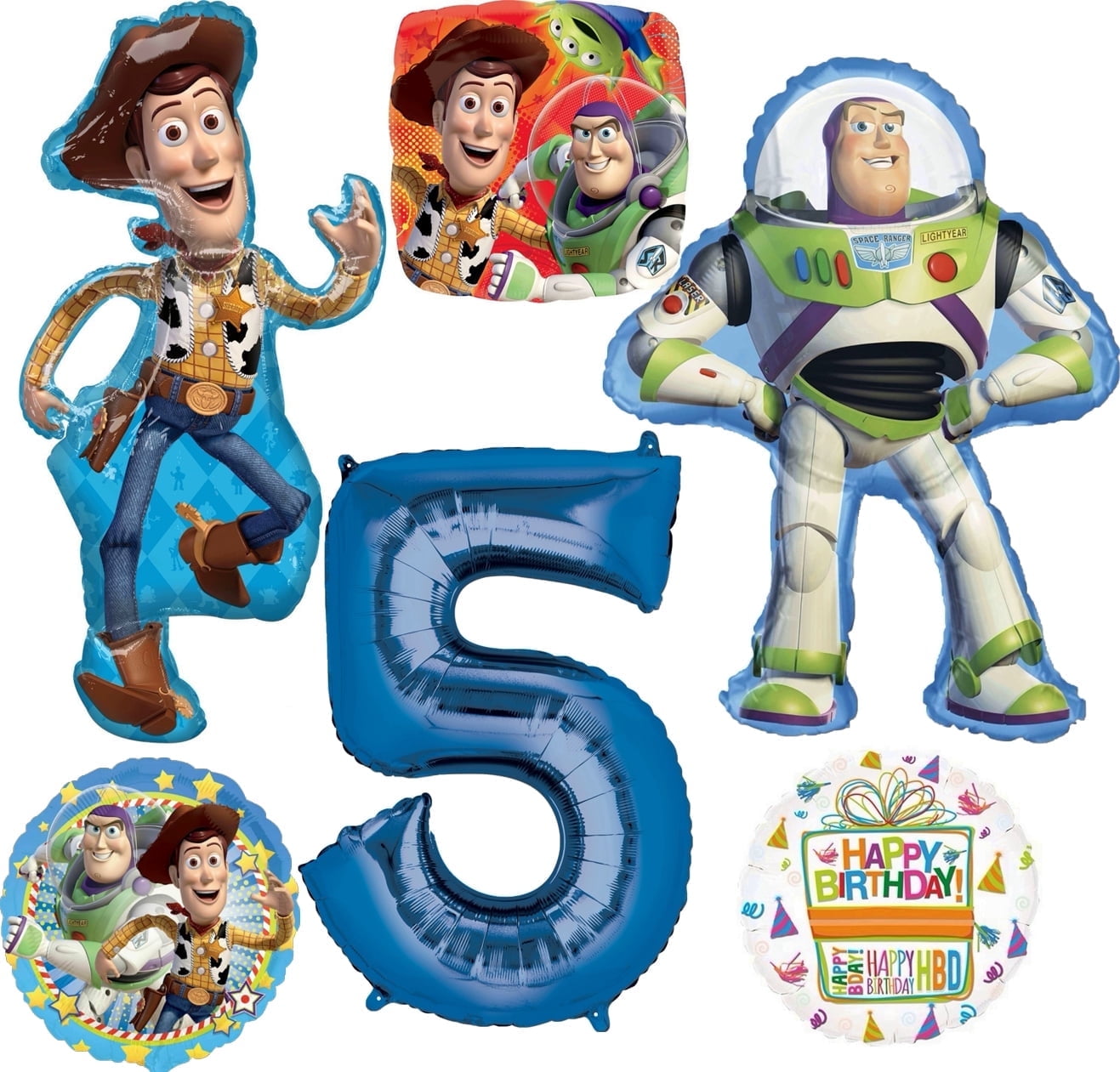 Toy Story Woody and Buzz Lightyear's 5th Birthday Party Supplies ...