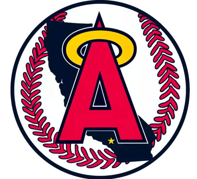 Anaheim Angels Sticker La Los Angeles Logo Baseball Laptop Phone Decal ...