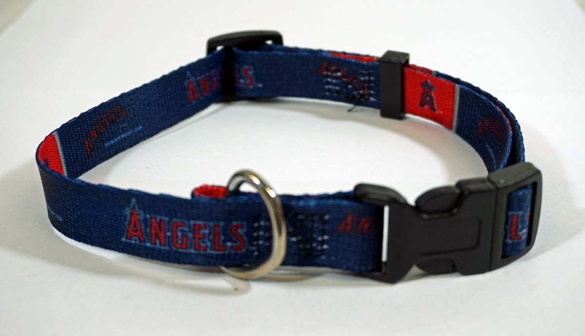 Anaheim Baseball Angels 12 1/4" to 14 3/4" adjustable Medium Nylon Dog ...