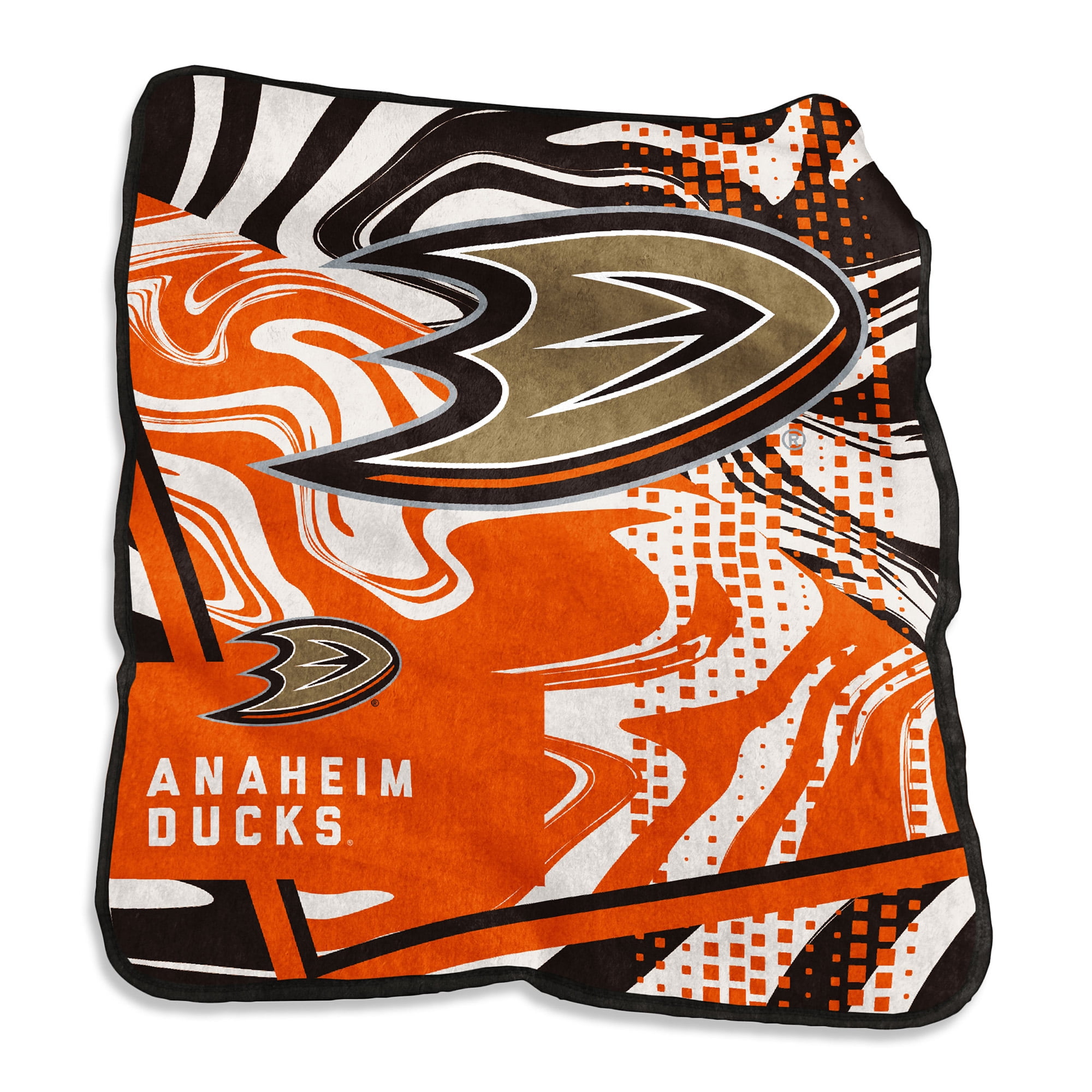 Anaheim Ducks 50" x 60" Swirl Raschel Throw Blanket - Walmart.com