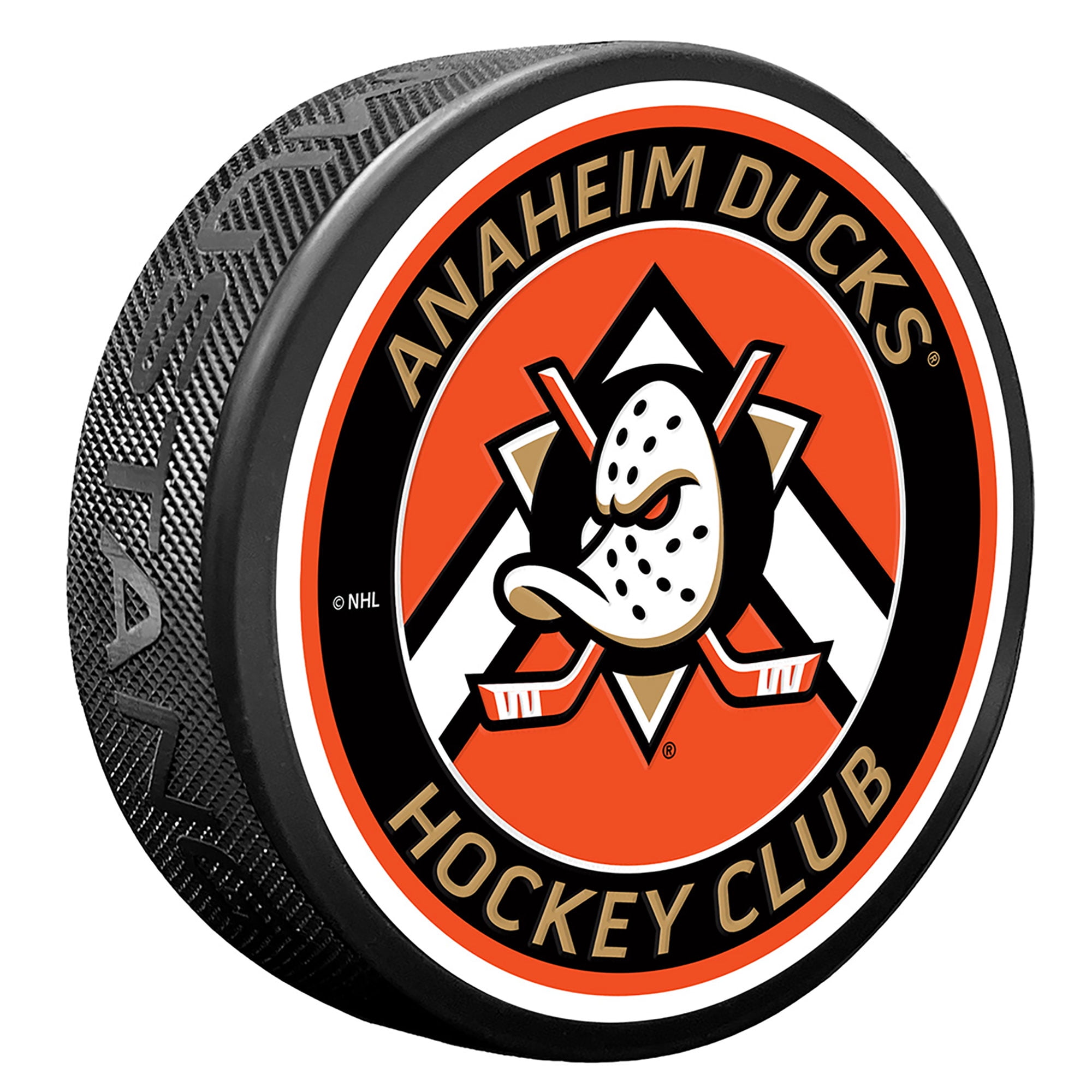 Anaheim Ducks Chevron Banner Puck - Walmart.com