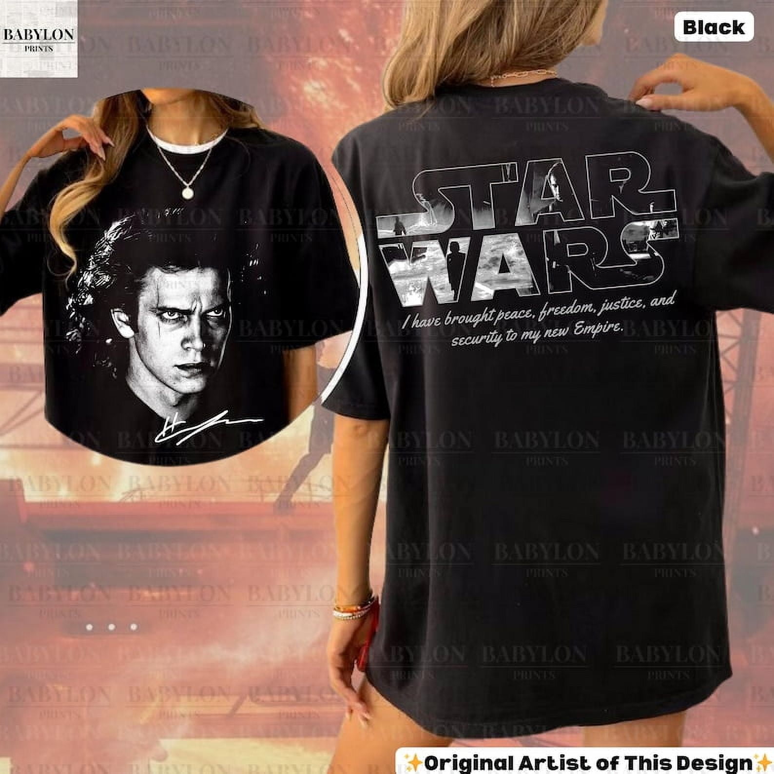 Anakin Revenge of the Sith Shirt Anakin Skywalker Shirt Darth Vader Tee ...