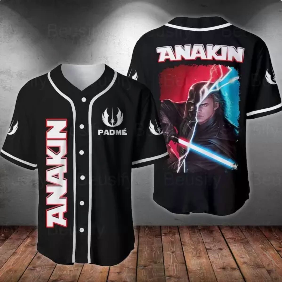 Anakin Skywalke 3D Baseball Jersey Shirt US Christmas Gift Halloween ...