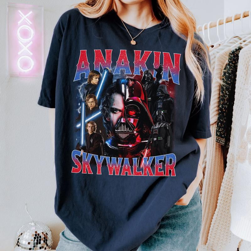 Anakin Skywalker Graphic Tee Star Galaxys Edge Wars Inspired Shirt All Size S-3XL - Walmart.com