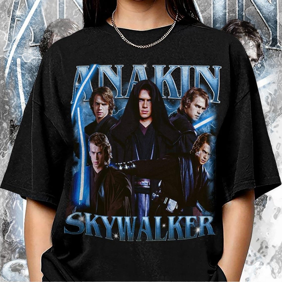 Anakin Skywalker Shirt, Anakin Skywalker Vintage 90' Shirt, Anakin Skywalker Tee,White Color ...
