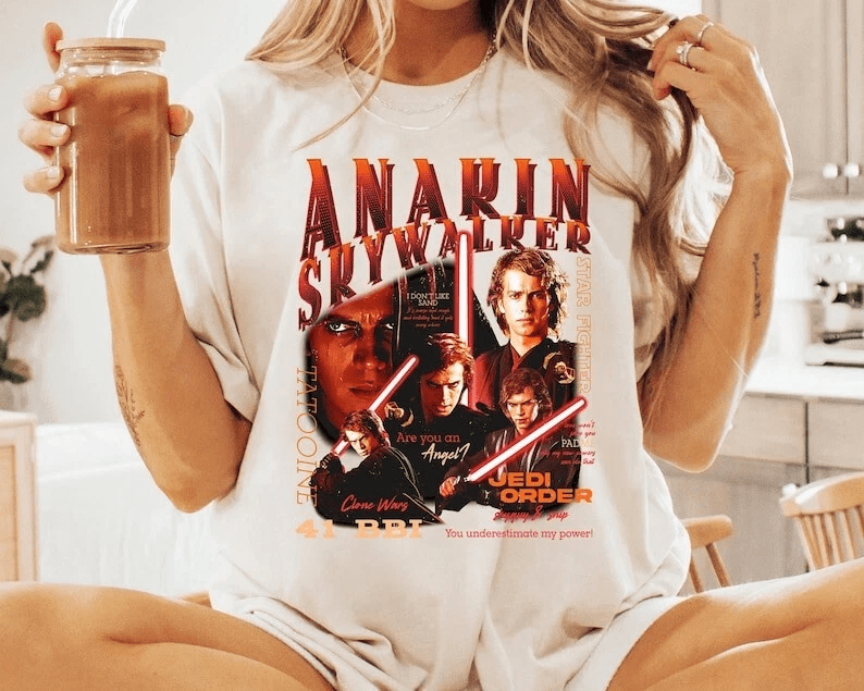 Anakin Skywalker Shirt, Darth Vader Shirt, Galaxy'S Edge Tee - Walmart.com