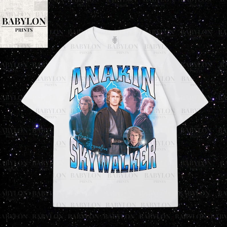Anakin Skywalker Shirt Star Wars Anakin Skywalker Vintage 90s bootleg ...
