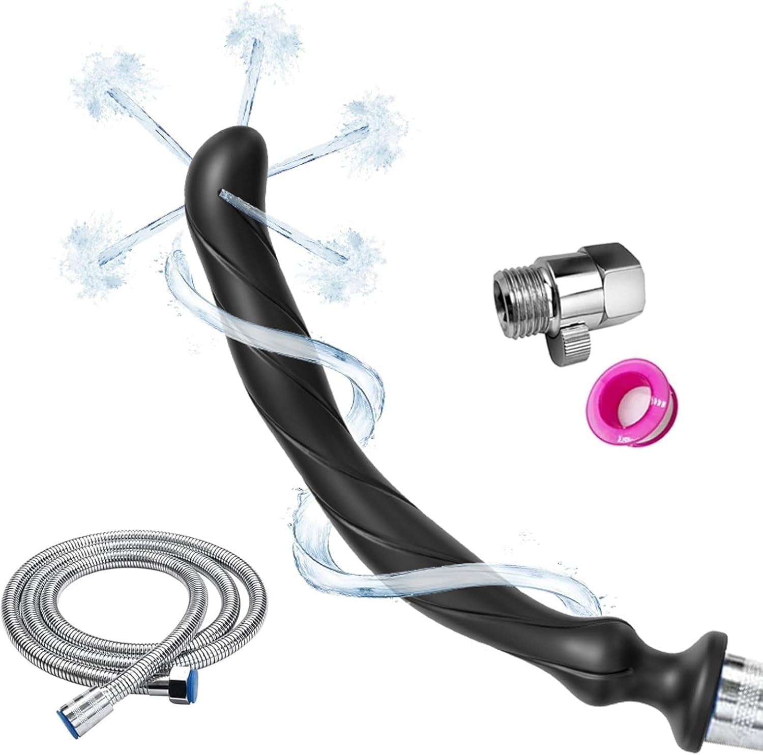 Shower Enema Douche Nozzles, 5 Holes Water Spray Comfortable Silicone ...