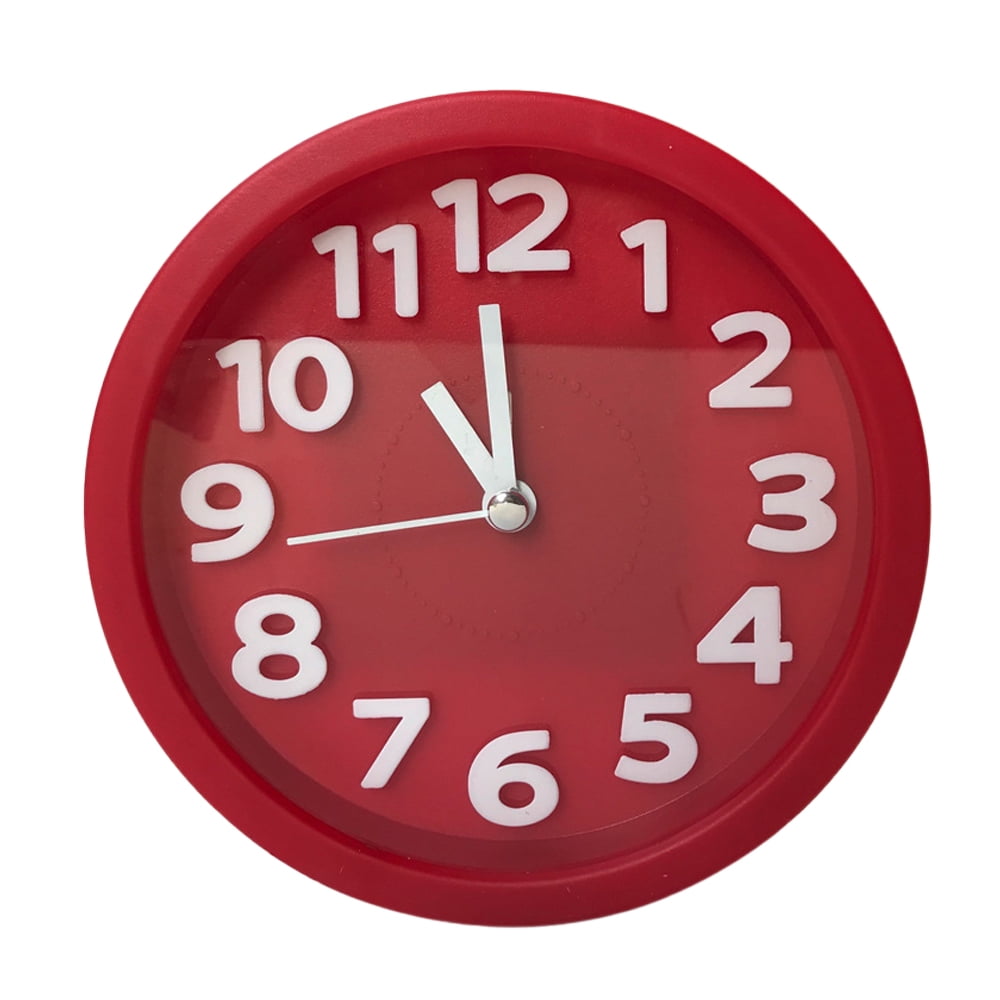 Analog Alarm Clock, Battery Operated , Super Silent Alarm Clock, Simple ...