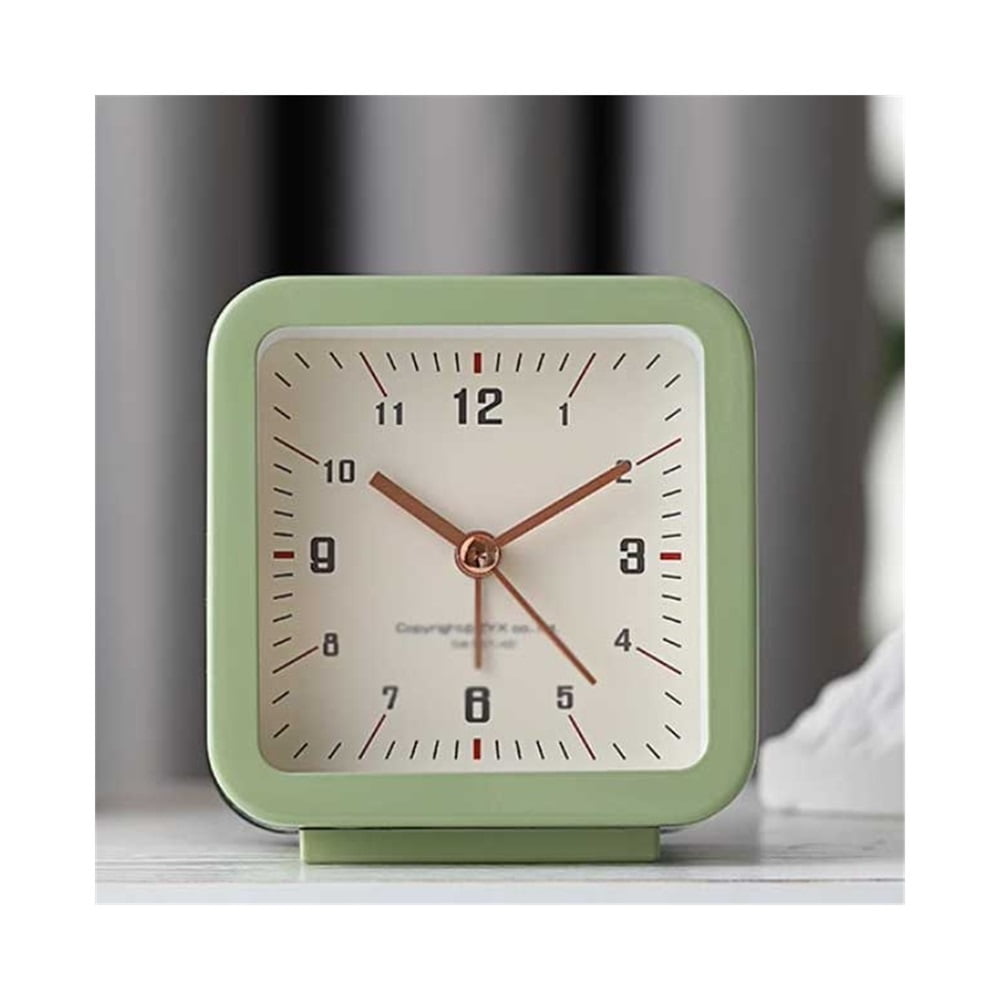 Analog Alarm Clock Square for Bedroom Living Room Study Room School ...