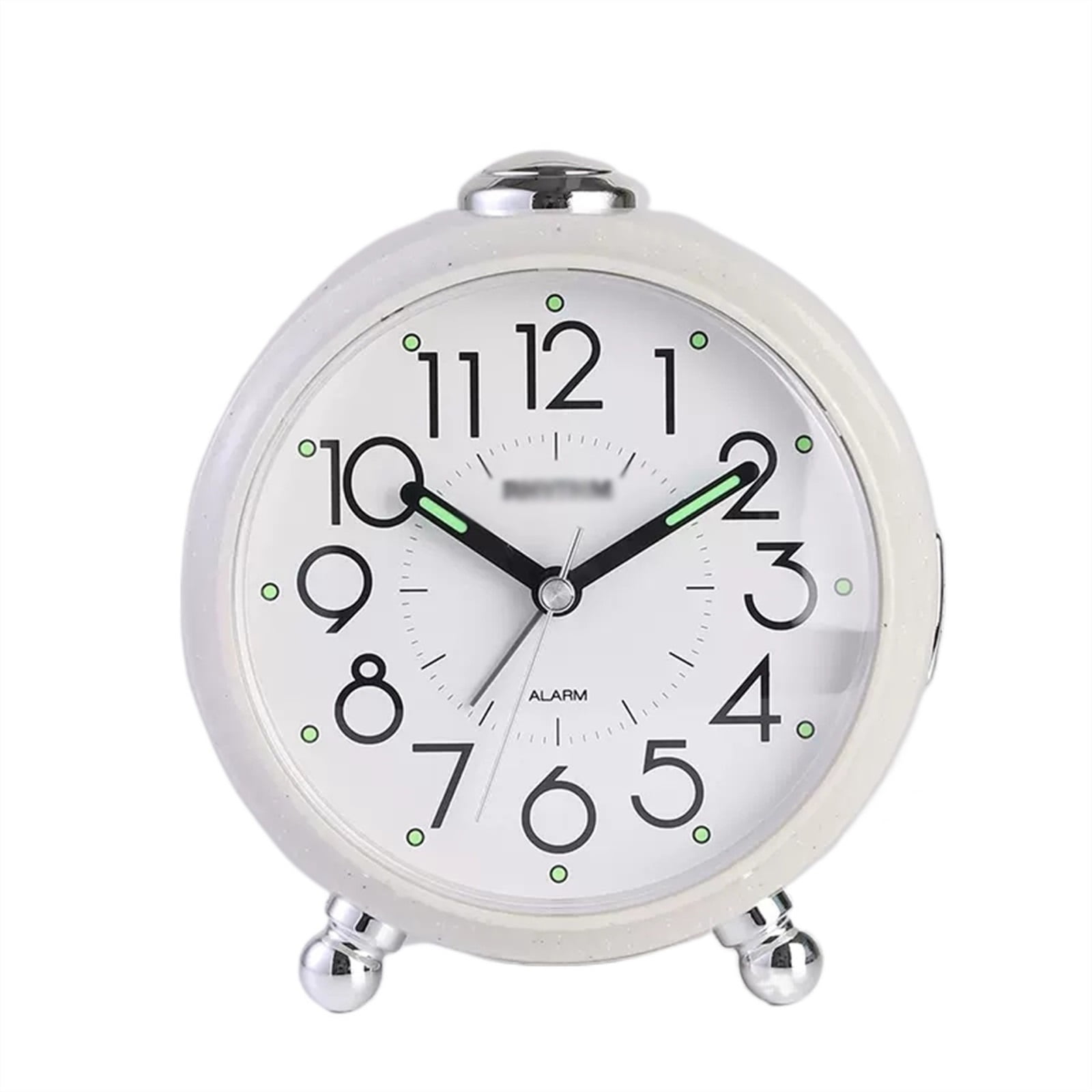 Analog Alarm Clock for Bedrooms Non Ticking with Night Light Snooze ...