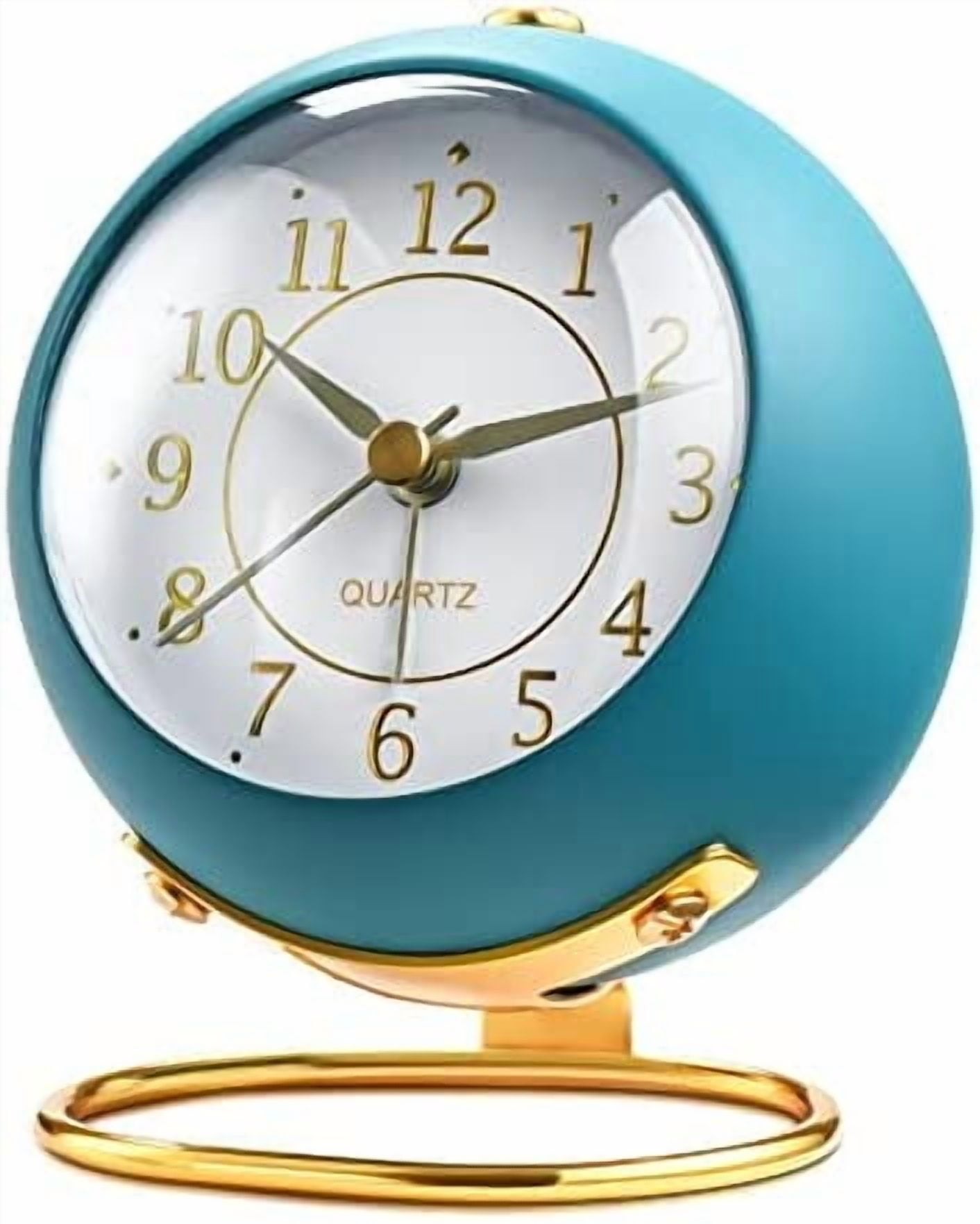 Analog Alarm Clocks,Retro Backlight Cute Simple Design Small Desk Clock ...