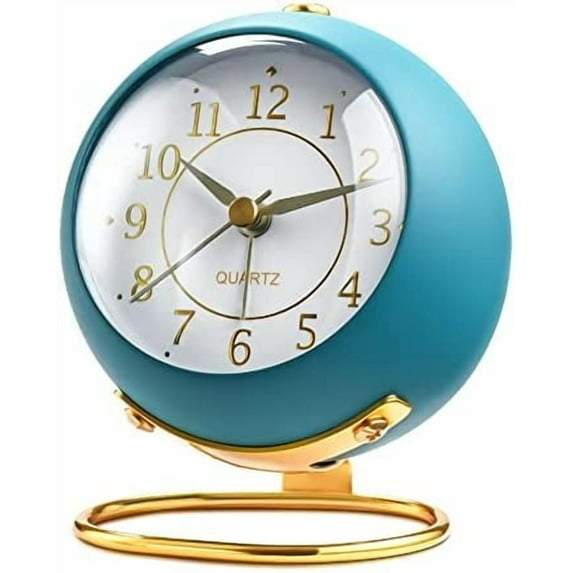 Analog Alarm Clocks,Retro Backlight Cute Simple Design Small Desk Clock ...