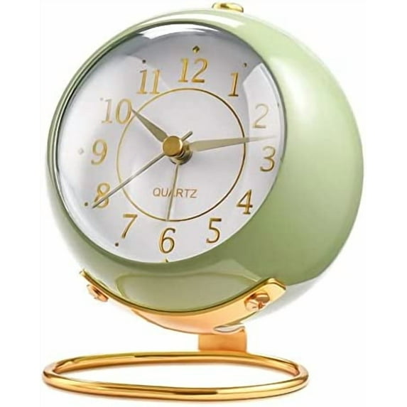 Analog Alarm Clocks,Retro Backlight Cute Simple Design Small Desk Clock ...