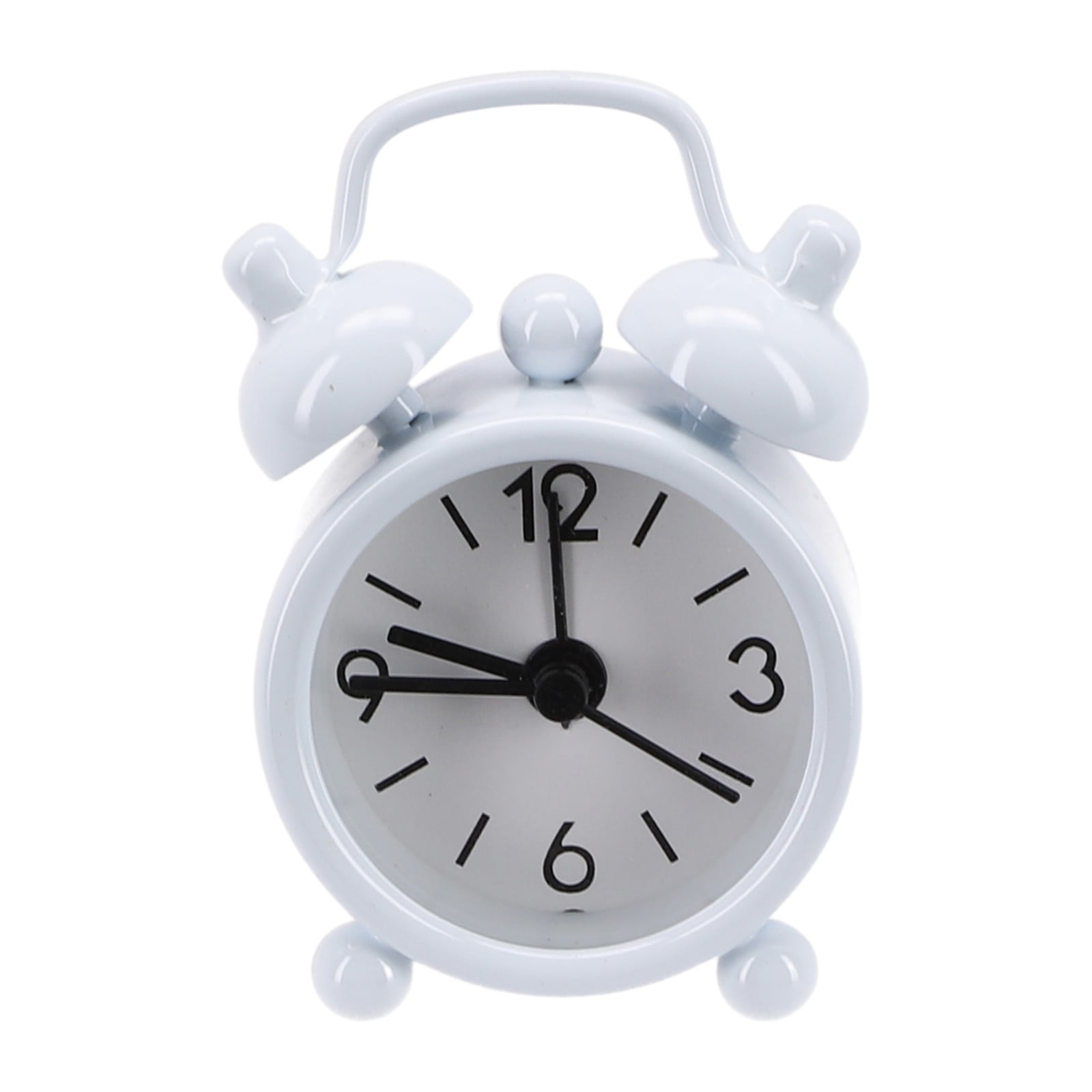 Analog Clocks Classic Double Bell Alarm Clock Movement Bedside Night ...