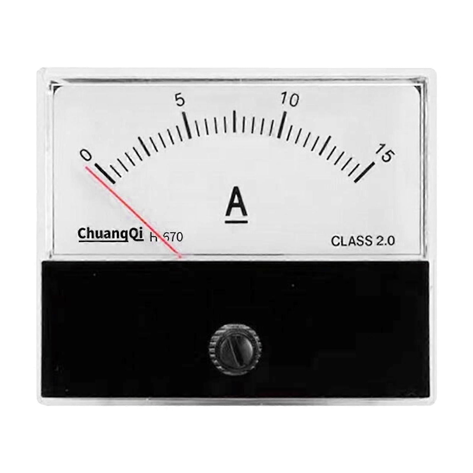 Analog Current Panel Meter Ammeter Gauge Class 2.5 Accuracy DC 0-15A ...