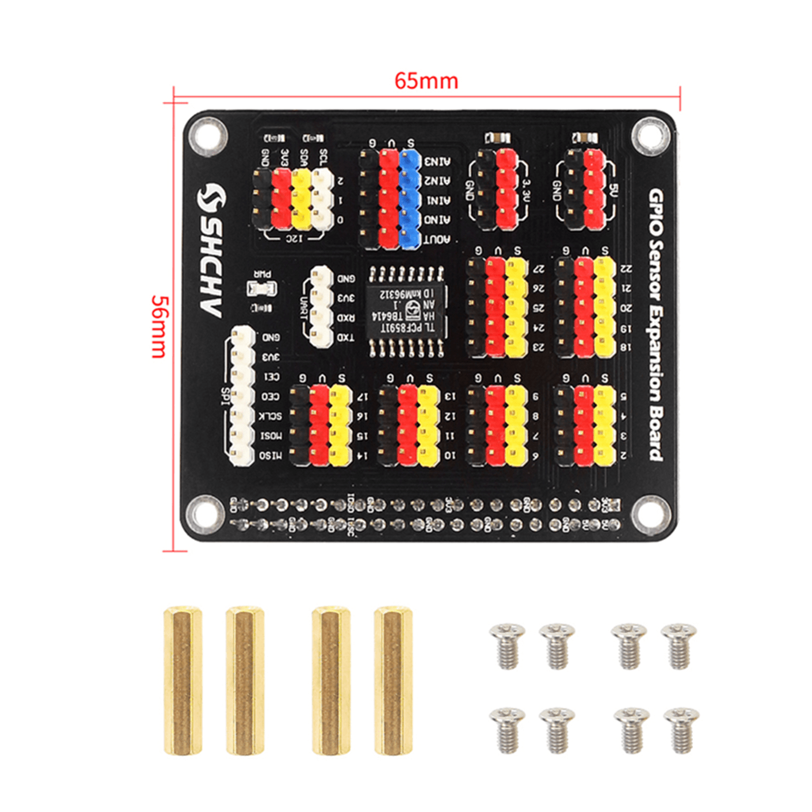 Analog Expansion Board 4 Channels Analog to Digital Input GPIO ...