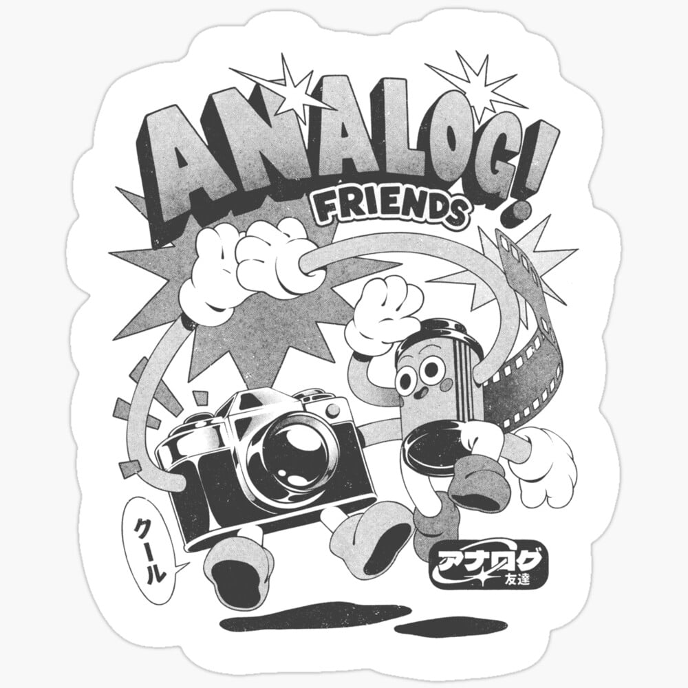 Analog Friends Sticker Phone Decal Water Bottle Stickers Car Decals ...
