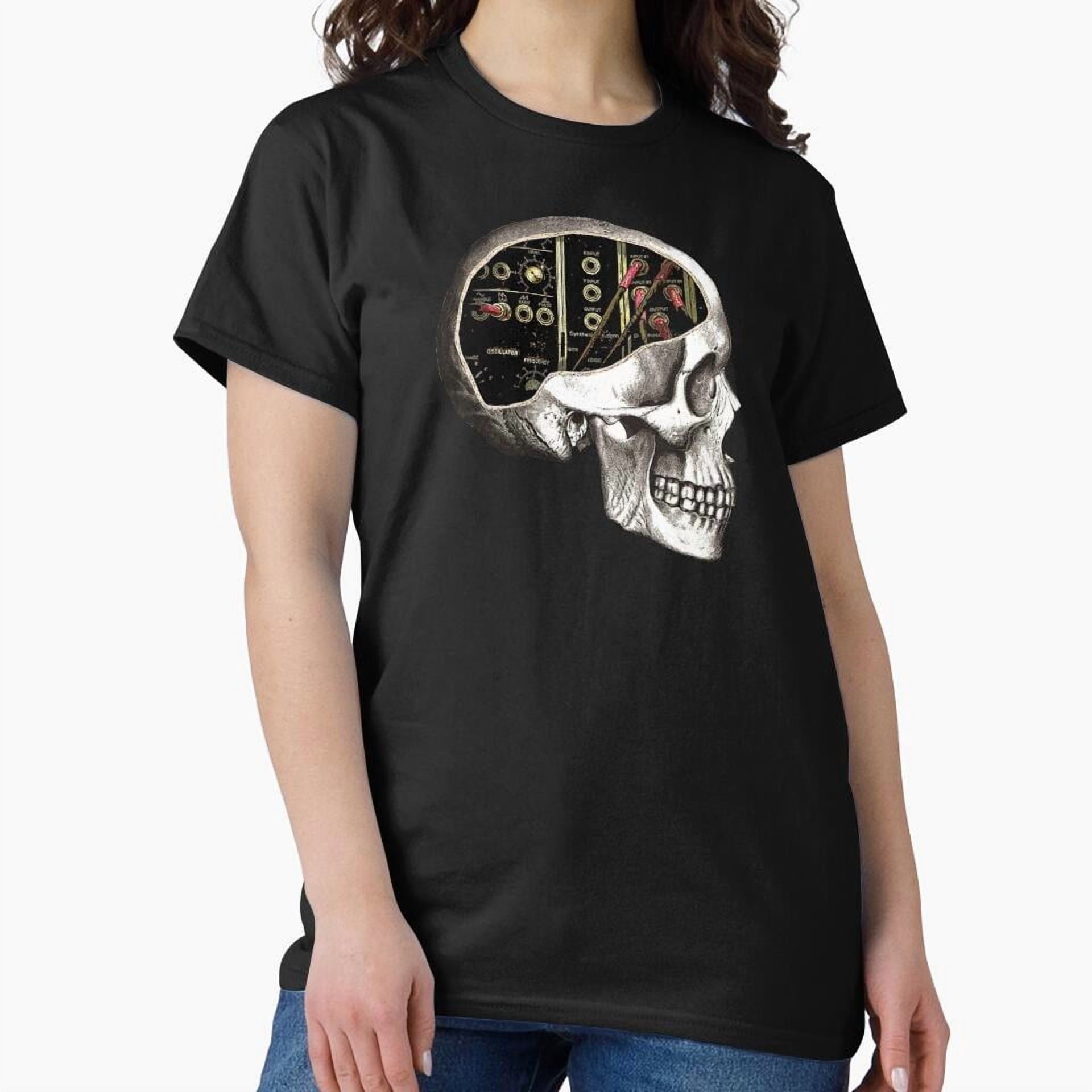 Analog Modular Synthesizer Skeleton Head for Synth H24409 Unisex T ...