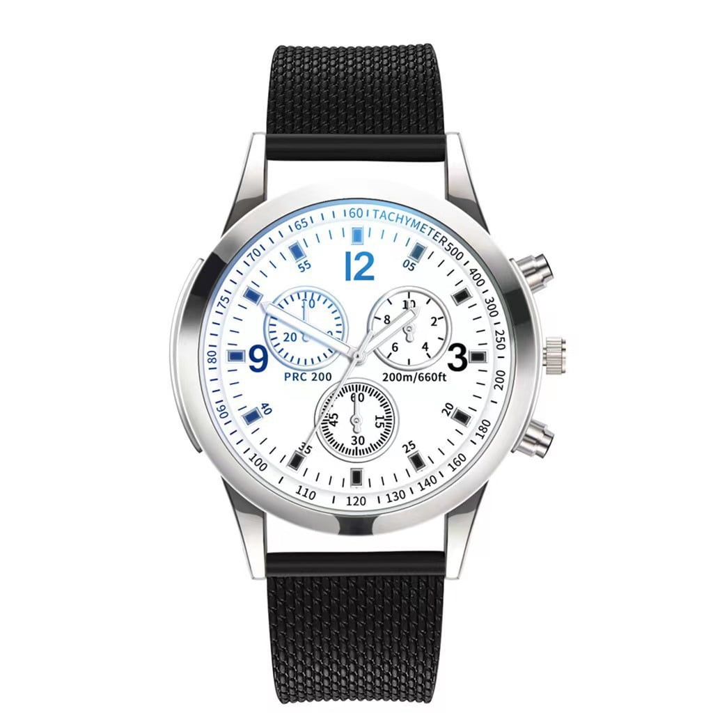 Analog Quartz Watch – Stainless Steel Band & Multi-Dial Display, Water ...