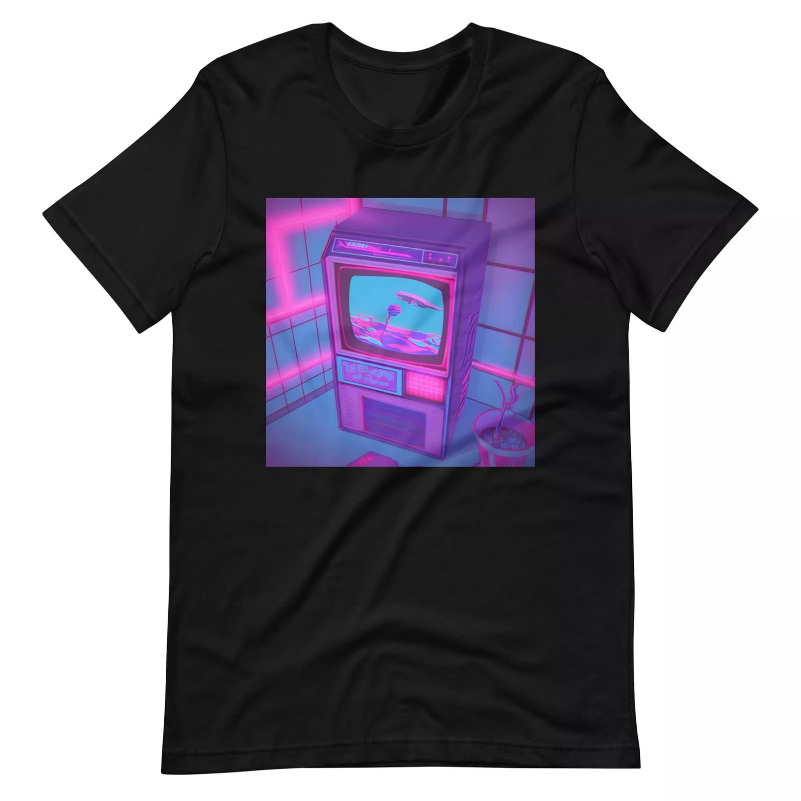 Analog TV Synthwave Retrowave Aesthetic Unisex T-shirt Vaporwave 80s ...