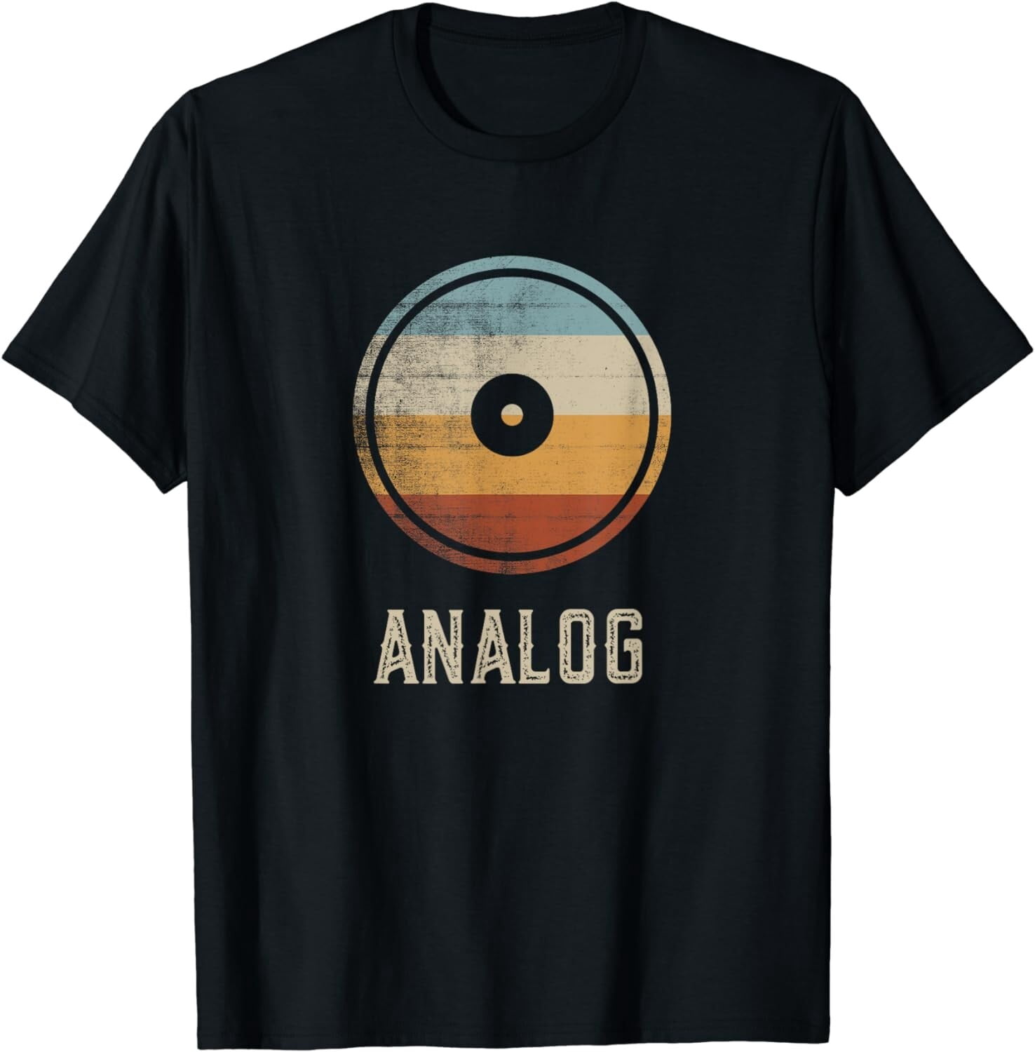 Analog Vinyl Retro Music Lover Vintage Record Audiophile T-Shirt ...