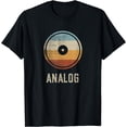 Analog Vinyl Retro Music Lover Vintage Record Audiophile T-Shirt ...